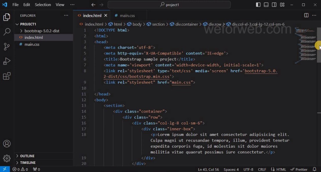 Responsive web designing using Bootstrap