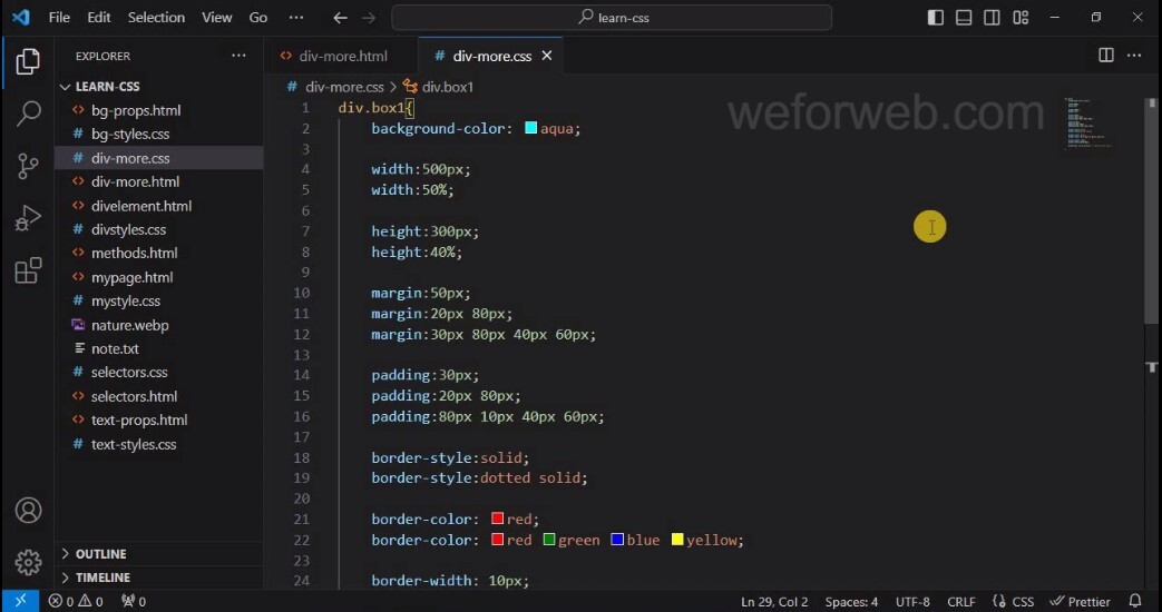 Web Designing Step By Step Tutorials Using Html And Css